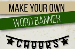 Make your own word banner, with numbers, letters and extra's (144200 ...