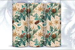 4 Christmas Seamless Tumbler Wrap 20 oz