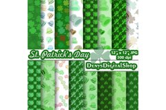 St. Patrick's Day digital paper, St. Patrick's Day, sale,off (59667 ...