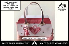 3D Paper Purse, 3D Gift Box, SVG Heart Design, 3D SVG Purse (1205276 ...
