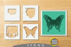 Butterfly Layered Papercut 3D