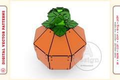 Pumpkin Halloween gift box v57 laser cut file Glowforge SVG