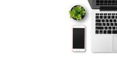 Modern workplace. Flat lay style. (22815)