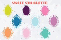 Colored Oval Doodle Frames | Hand Drawn Round Border