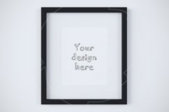 Minimal black frame with matt mockup