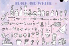 Bartender Doodles | Hand Drawn Bar tending tools | Mixology