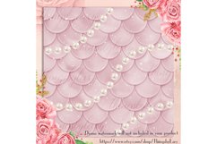 100 Seamless Pearl Mermaid Scale Digital Papers 12 x 12 inch