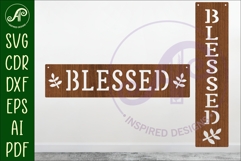 Blessed Word wall art sign, SVG file
