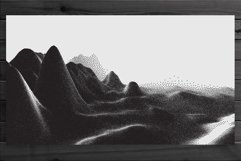 22 Stipple Landscapes Vector (1115436) | Backgrounds | Design Bundles