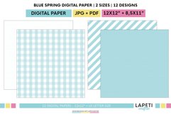 Blue digital paper collection | Scrapbook paper packs