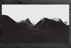 22 Stipple Landscapes Vector (1115436) | Backgrounds | Design Bundles