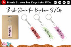 Paint Brush Stroke keychain SVG for crafters