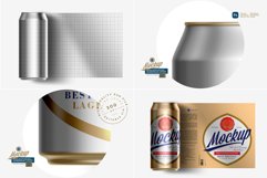 500ml Aluminum Can & label Mockup Bundle