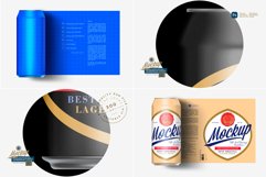 500ml Aluminum Can & label Mockup Bundle