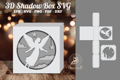 Angel 3D Papercut Shadow Box SVG (6458844)