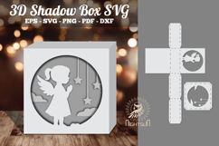 Angel Kids 3D Papercut Shadow Box SVG (6458855)