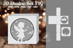Angel Kids 3D Papercut Shadow Box SVG (6458856)