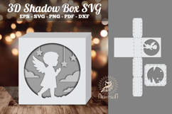 Angel Kids 3D Papercut Shadow Box SVG (6458860)