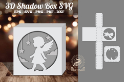 Angel Kids 3D Papercut Shadow Box SVG (6458863)