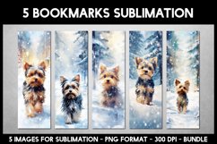 55 Dog Bookmarks Bundle I Winter Bookmarks Sublimation