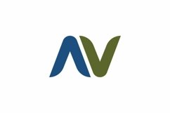 AV logo design vector template (3697807)
