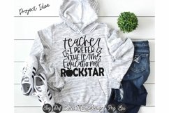 Teacher I prefer the term educational rockstar Svg (177079) | SVGs ...