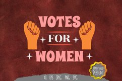 Votes for Women Hand Lettering SVG