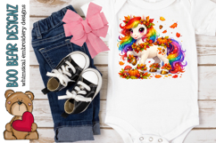 Fall Fun Unicorn Clipart