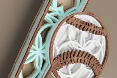 Sports laser cut file - Baseball Mandala