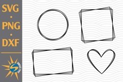 Basic Shape SVG, PNG, DXF Digital Files Include