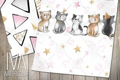 Cute Cat digital paper, Cute Kitties digital paper