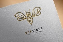 simple line art hornet bee logo (2223707)
