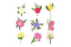 boutonniere set cartoon (6557782)