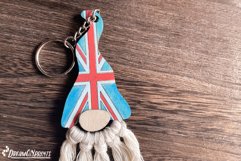 British Gnomes Laser Cut Designs - Macrame Keychain