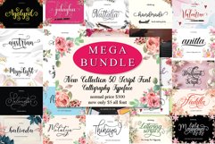 MEGA BUNDLE, 50 FONT CALLYGRAPHY (821018) | Calligraphy | Font Bundles