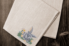 Spring Bunny Embroidery Design - Easter Pattern