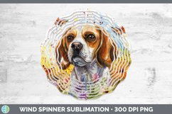Butterfly Dog Beagle Wind Spinner Sublimation Spinner Design