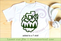 ADK Adirondack park wall art sign, SVG file. vector