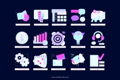 Pink In Business | Soft UI icons set.