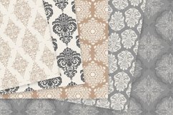 28 Neutral Damask Patterns - Wedding Seamless (42877)