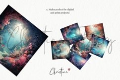 12 Enchanted Ocean Landscape Digital Paper
