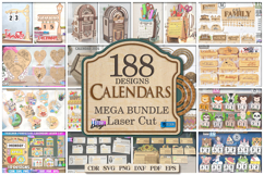 188 Calendars Mega Bundle Laser Cut. Desk (6461379)