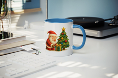 Christmas mug wrap printable sublimation design
