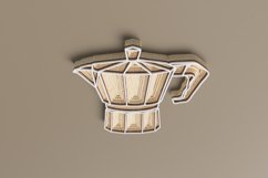 Layered Coffee Maker Laser Cut File | Coffee SVG