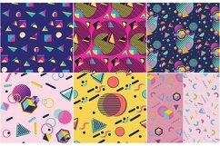 Colorful vintage geometric patterns