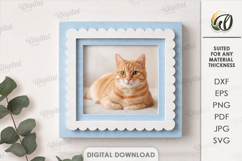 Coquette Photo Frame Laser Cut. Picture Frame SVG (6444581)