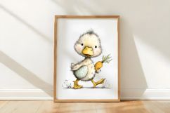 Cute Easter Ducklings Clipart