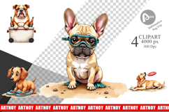 Cynical Canines Hot Summer Clipart (6514560)