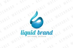 Liquid Fluid Logo (113326) | Logos | Design Bundles