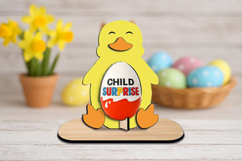 Duck Chicken Easter Chocolate Egg Holder SVG Laser Present